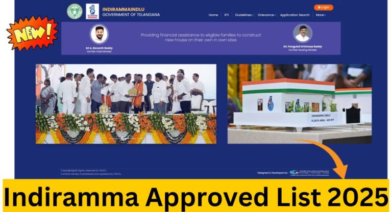 Indiramma Approved List 2025 Official Website: District-Wise PDF & Beneficiary Status Check